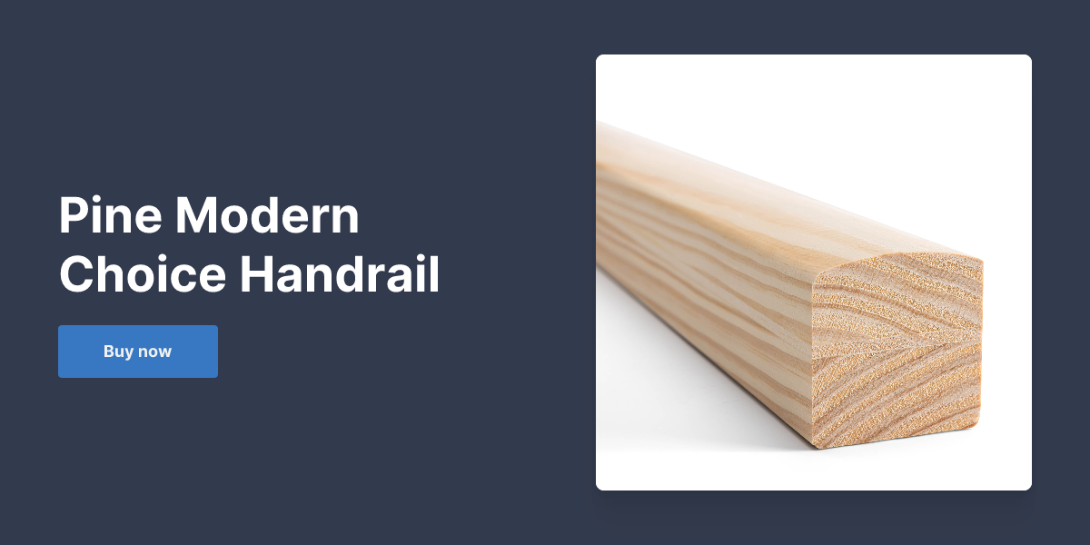 Handrail - Pine Modern Choice Handrail | TKstairs.com
